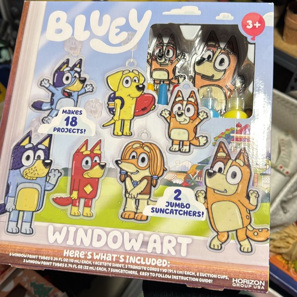 Toys | Bluey Window Art Suncatchers For Kids Window Art Kit | Poshmark